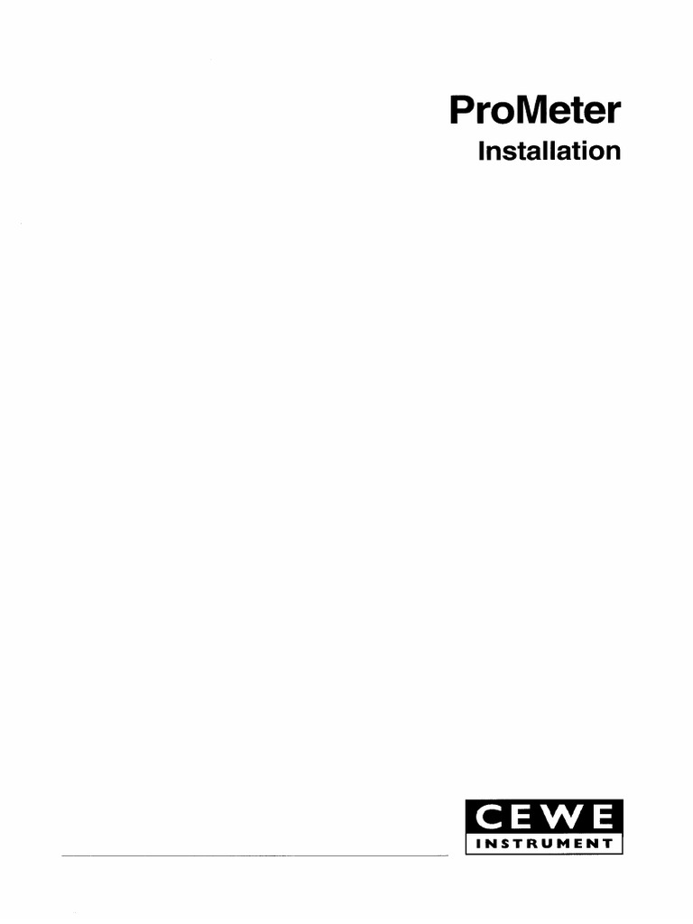 3 Prometer Installation | PDF
