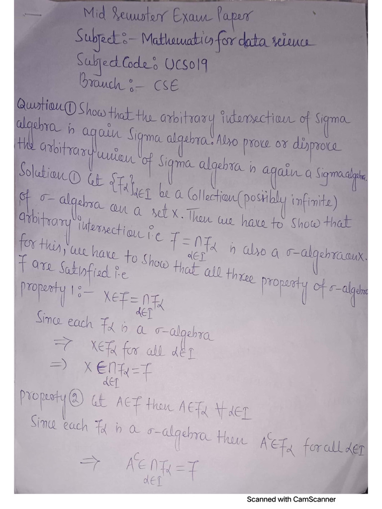 MDS QP Solution 2025 | PDF