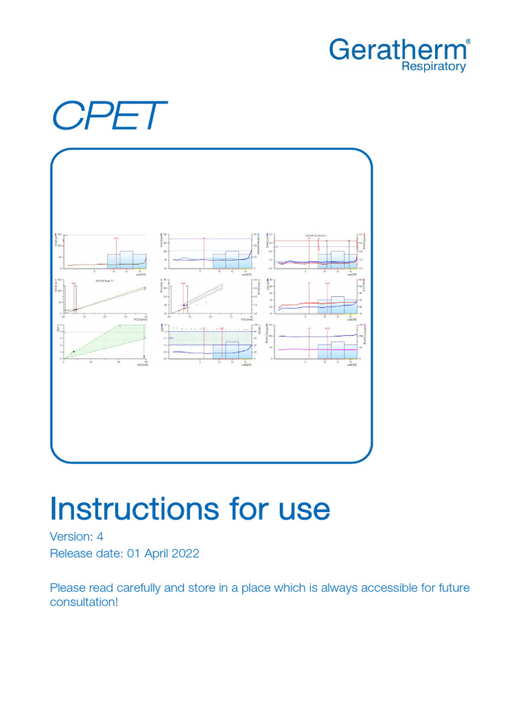 CPET Instructions for Use Guide | PDF | Breathing | Exhalation