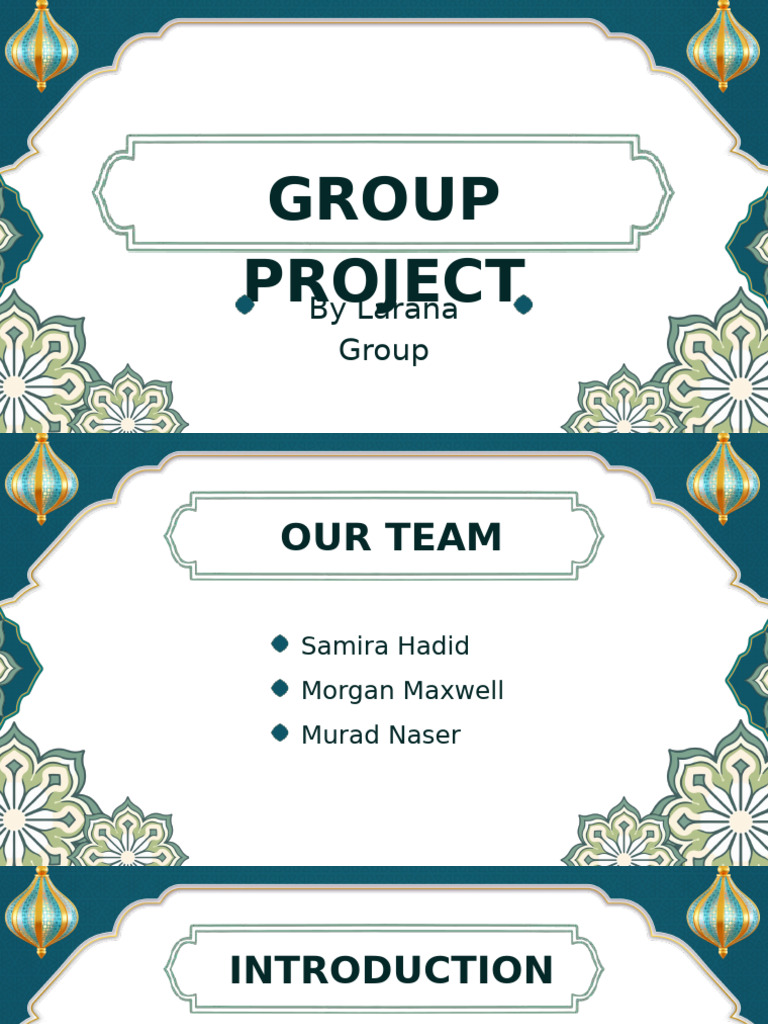 Blue Green Modern Islamic Group Project Presentation | PDF