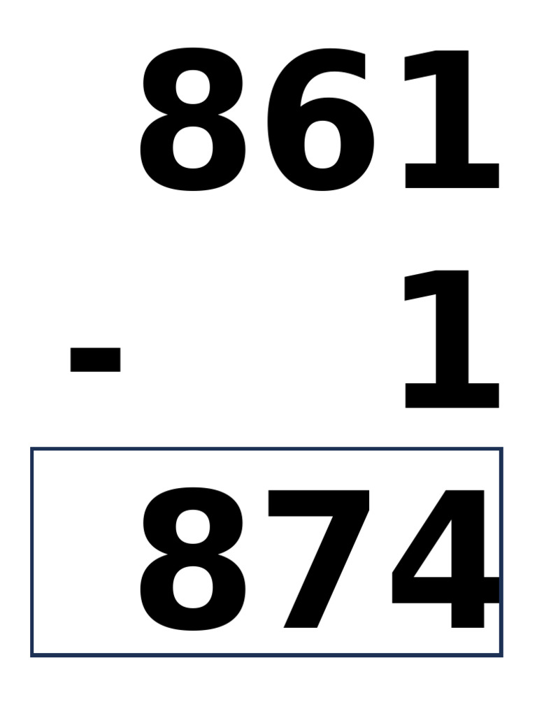 Math Culminating Subtraction | PDF