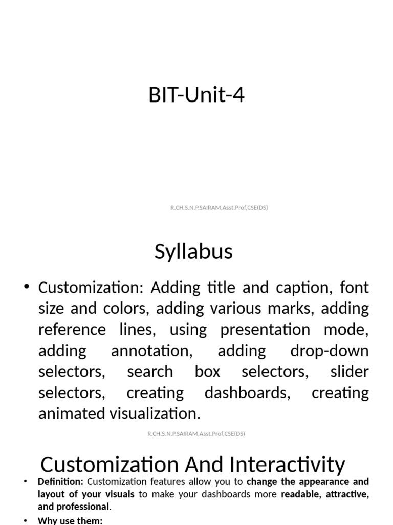 BIT-Unit-4 | PDF | Chart | Color