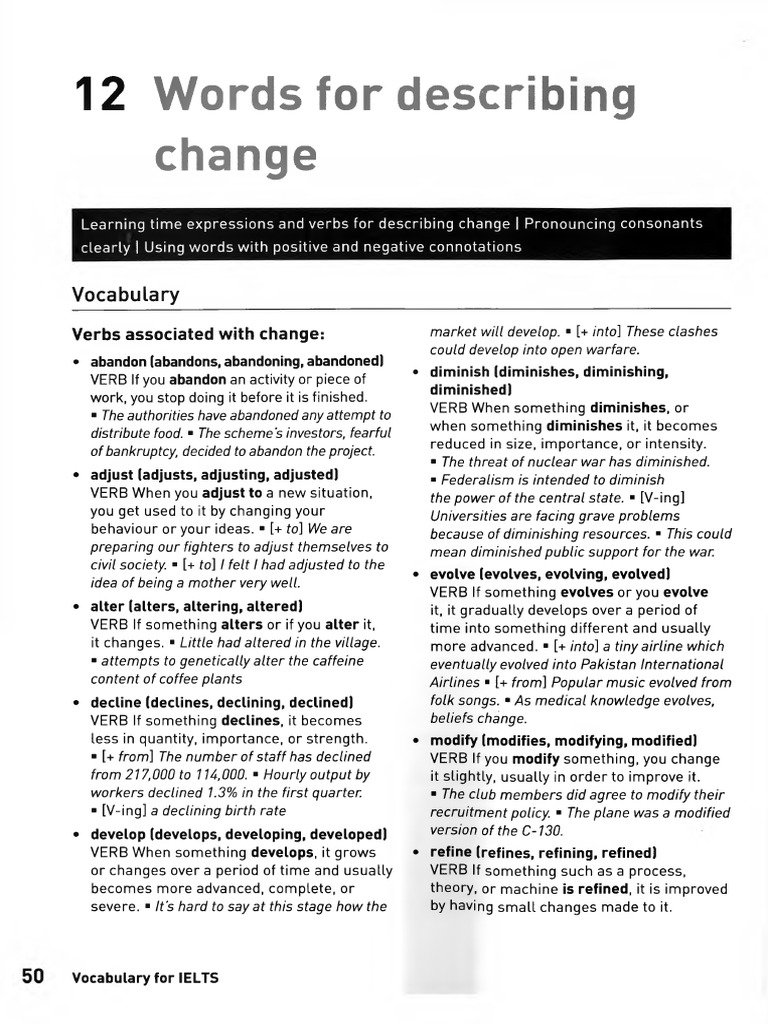 Unit 12 - Vocab | PDF