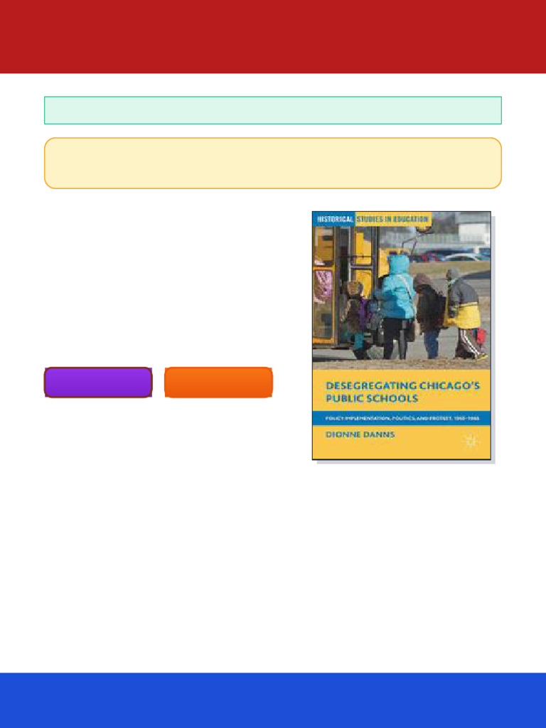 Desegregating Chicago s Public Schools Policy Implementation Politics ...