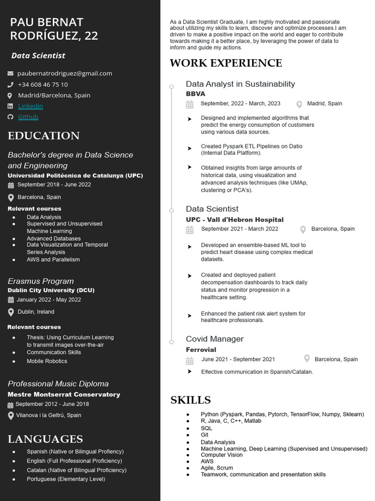 CV PAU 03_2023 | PDF | Machine Learning | Apache Spark