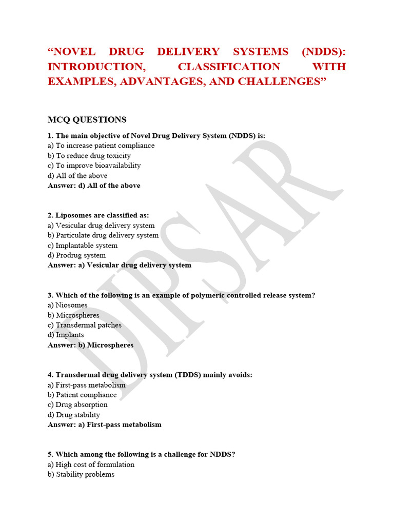 Novel Drug Delivery Systems | PDF | Liposome | Pharmacology