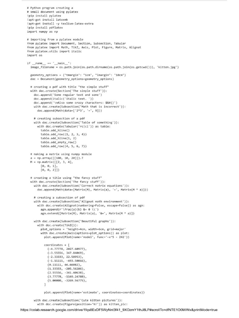 Shristy Pylatex | PDF