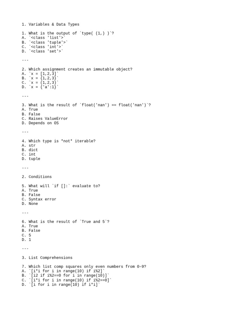 50 MCQs Professional Level | PDF | Method (Computer Programming ...