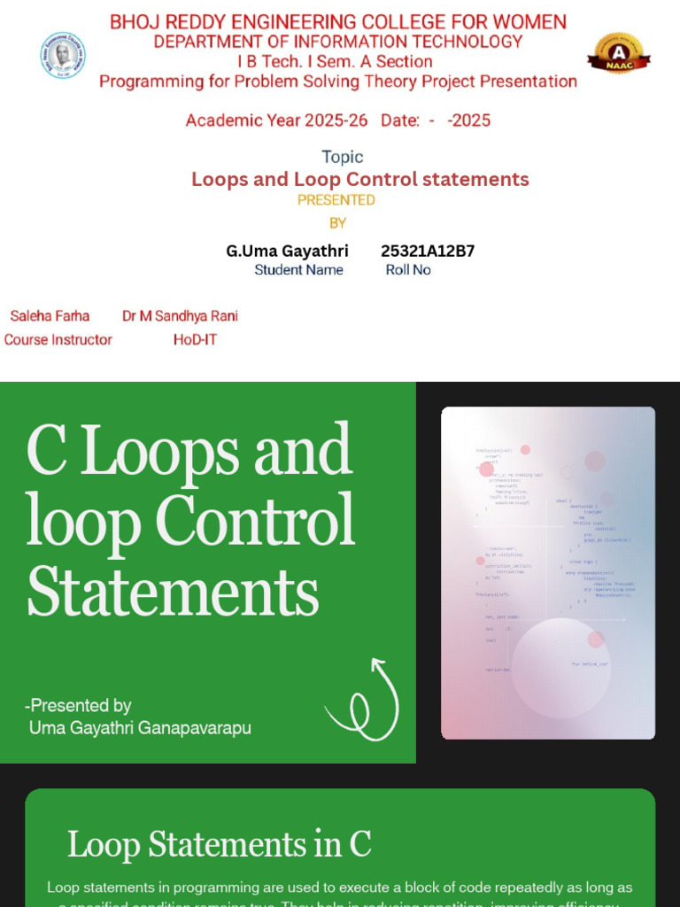 C Loops and Loop Control Statements_20251130_174859_0000 | PDF ...