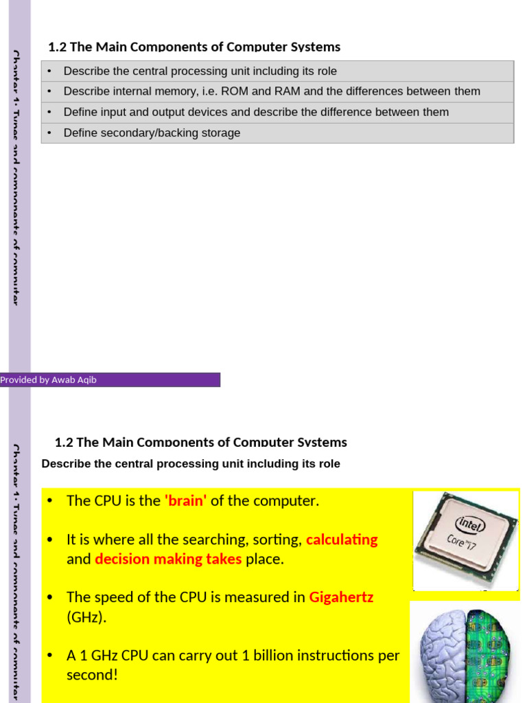 1.2 The Main Components of Computer Systems | PDF | Computer Data Storage | Random Access Memory