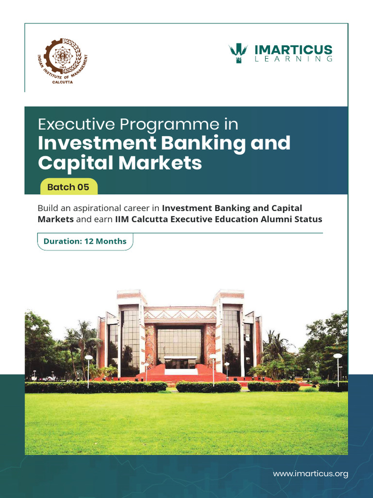 IIM C EPIBCM Brochure Compressed | PDF | Valuation (Finance ...