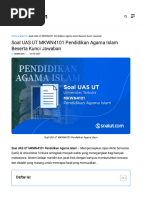 Kumpulan Soal UAS UT dan Kunci Jawaban | PDF