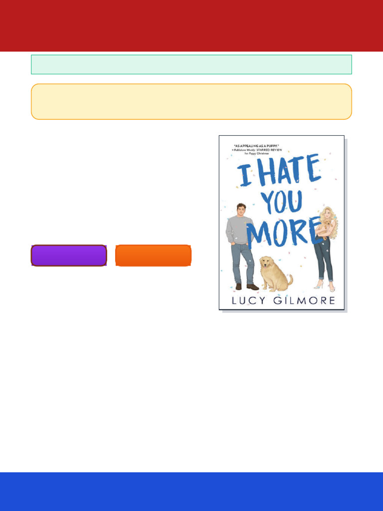 Review:: I Hate You More Lucy Gilmore | PDF | Dogs