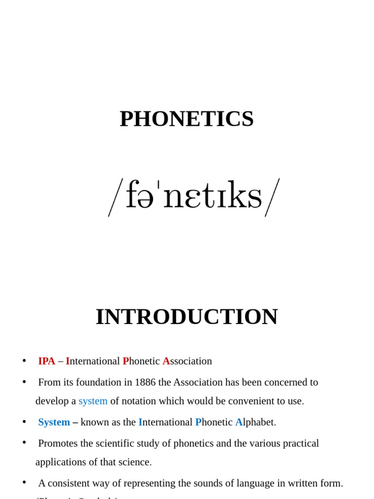 Phonetics | PDF