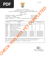 Matric Statement of Results | PDF