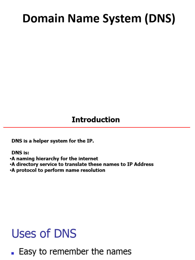 Understanding Domain Name System (DNS) | PDF