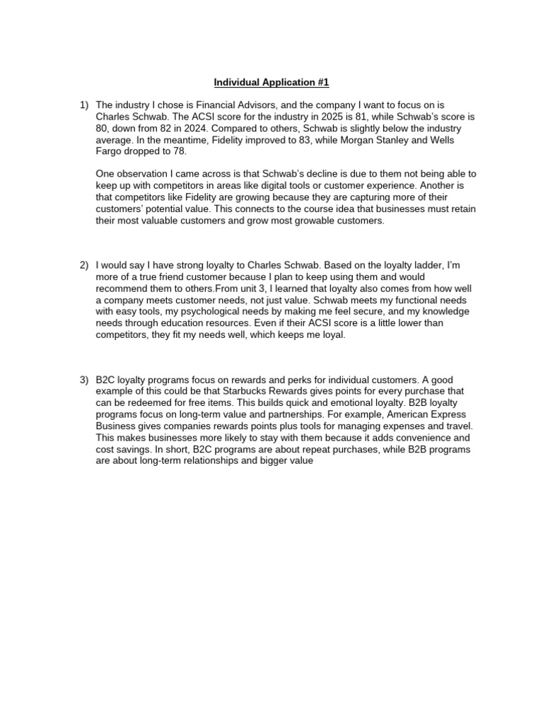 Individual Application #1 | PDF