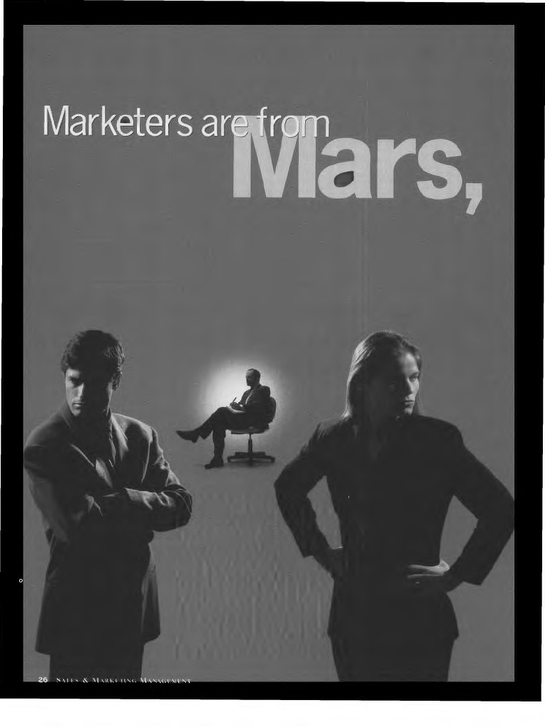 Marketers Are From Mars Salespeople Are From Venus | PDF | Sales ...