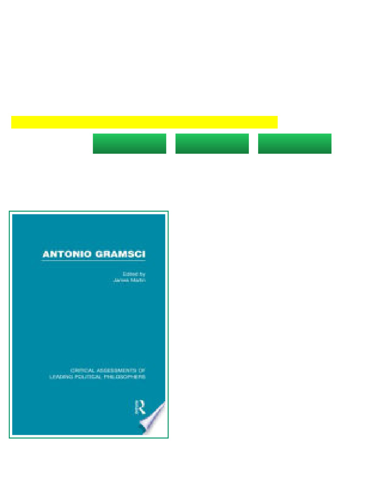 (Ebook) Antonio Gramsci: Volume 1 - Intellectual and Political Context ...