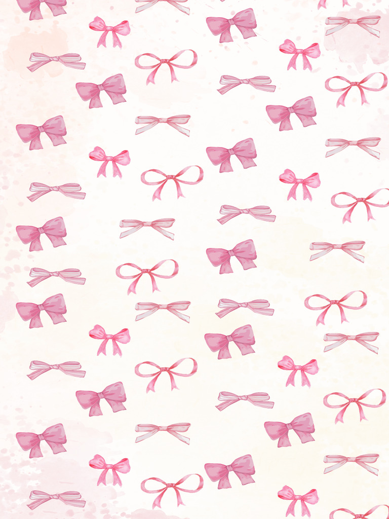 Imagem de Fundo de Tela Para Com Laços Rosa Em Aquarela | PDF