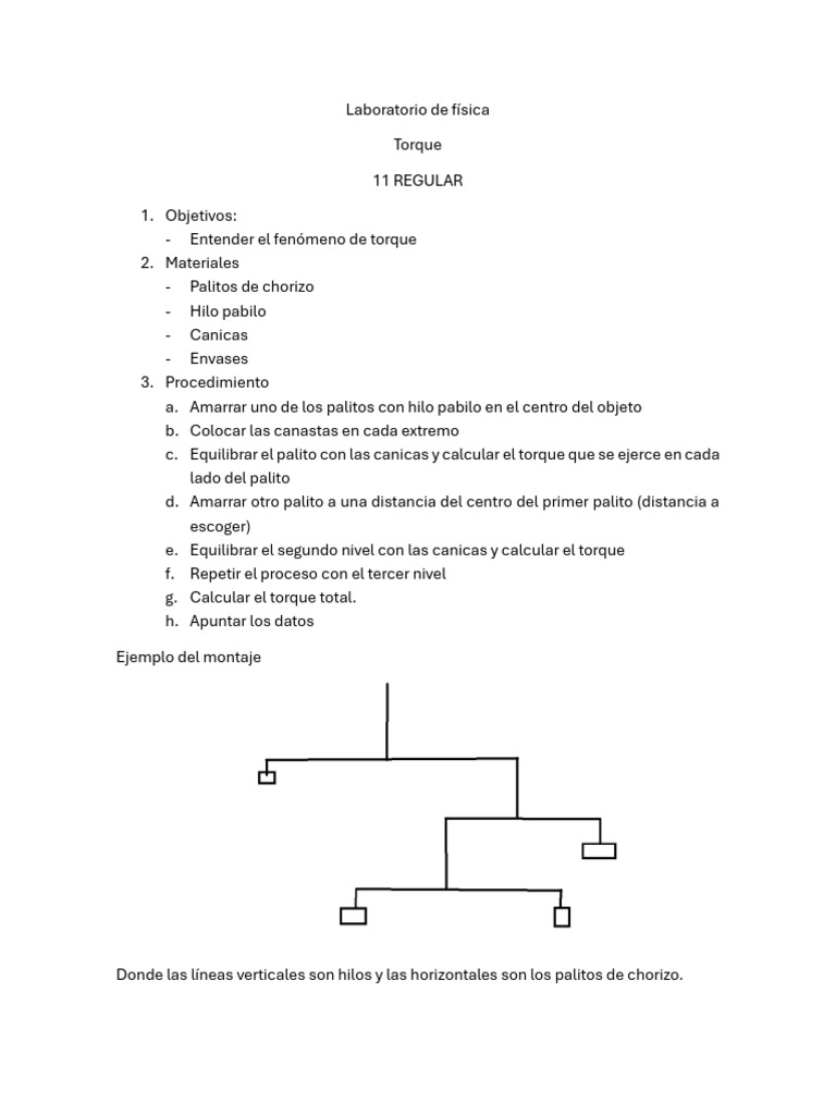 Guía de Laboratorio Torque | PDF