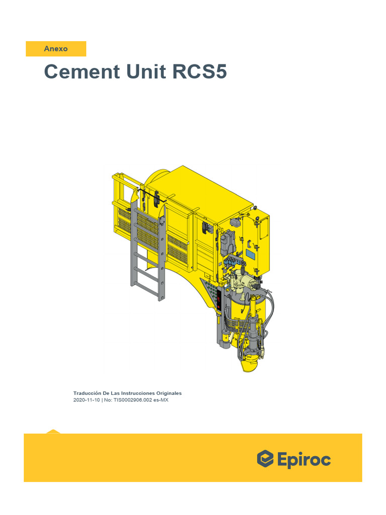 TIS0002906.002 es-MX Cement Unit RCS5 | PDF | Bomba | Cemento