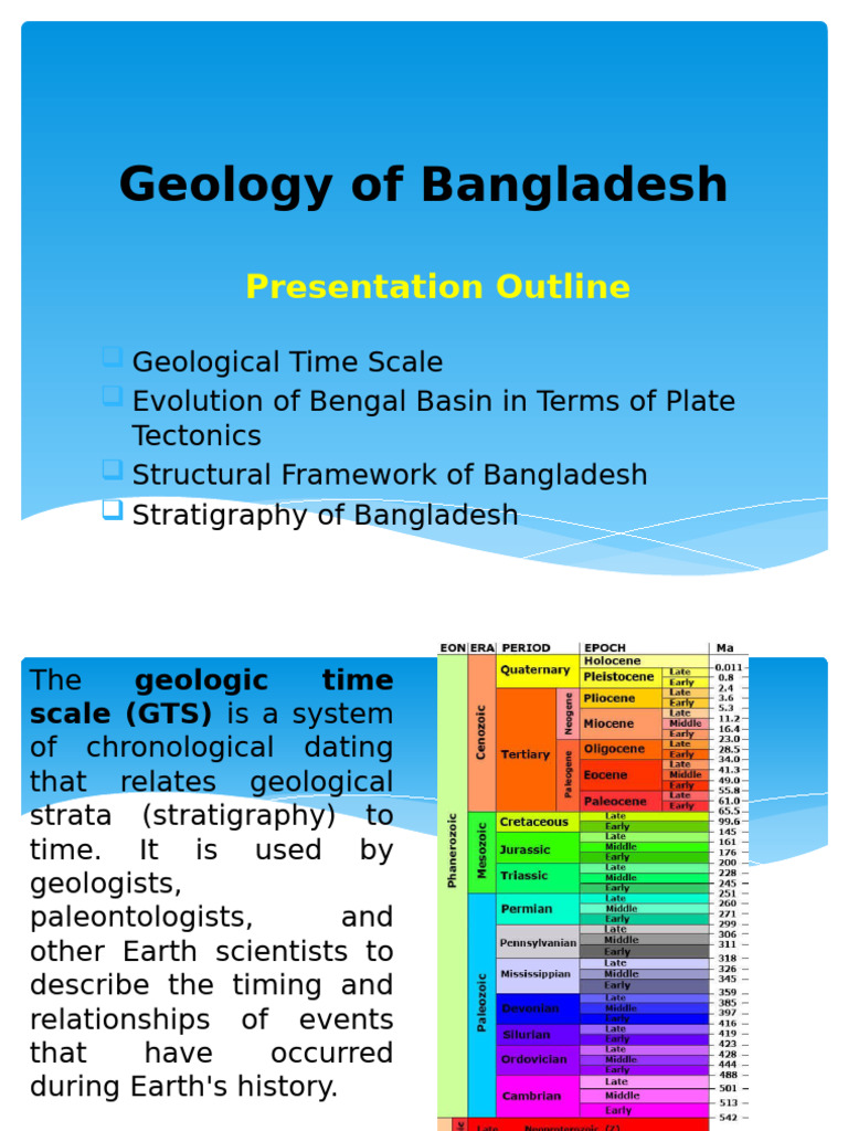 Geological Overview of Bangladesh | PDF | Stratigraphy | Rock (Geology)