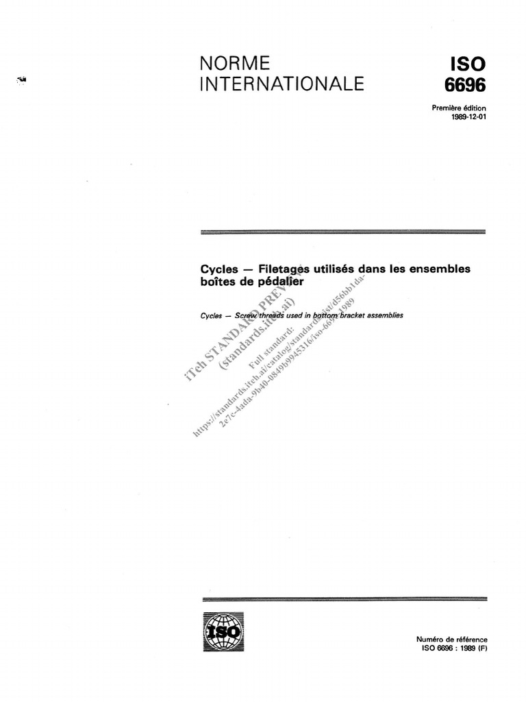 ISO 6696 - Cycles | PDF