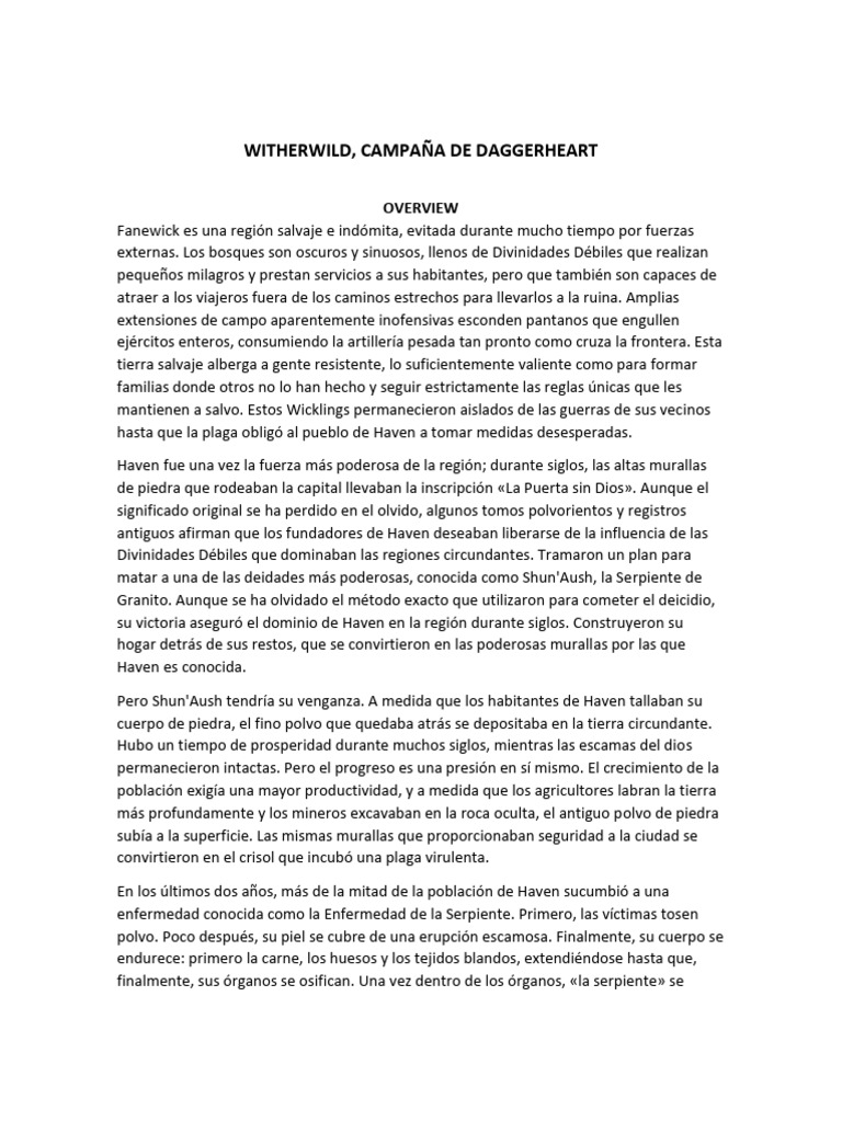 WITHERWILD | PDF | Deidades