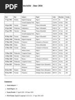 Cambridge O Level Timetable 2026 | PDF