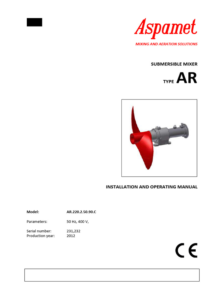 AR.220.2.50.90.C Manual nrAR.1.3.1.2.C.3-4 EN | PDF | Electric Motor ...
