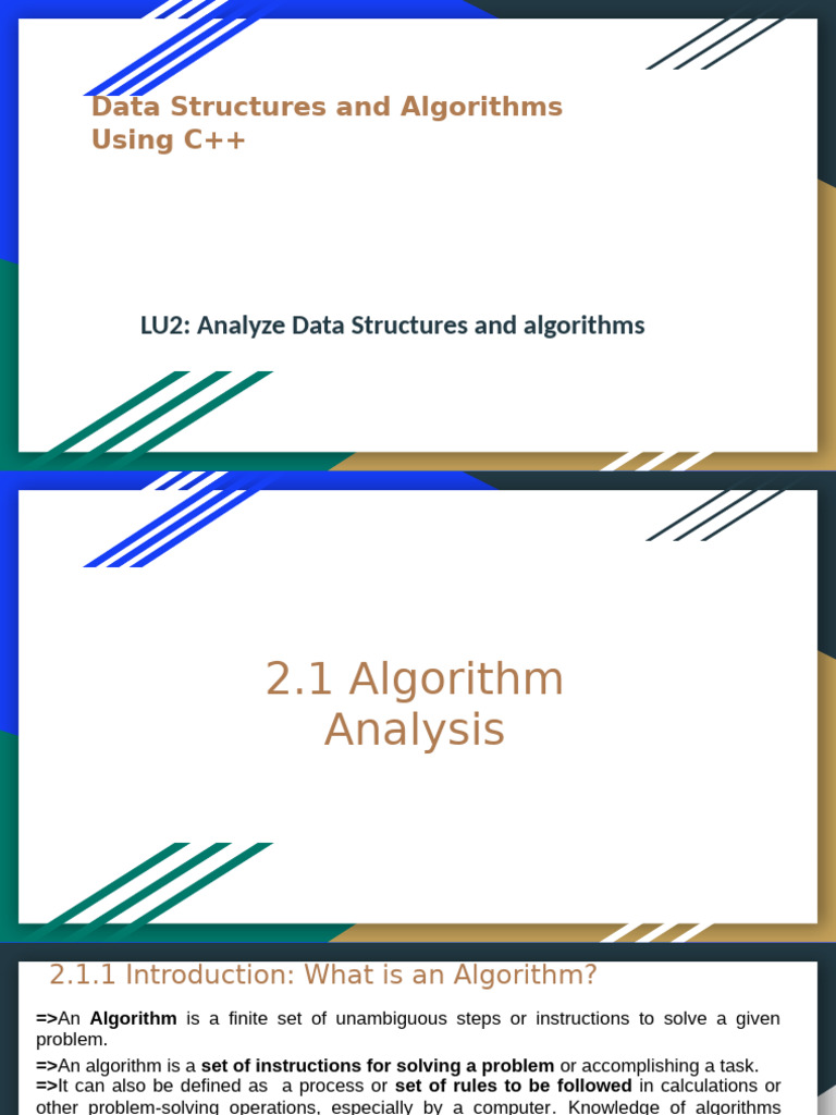 Analyse Data Structures and Algorithms | PDF | Time Complexity | Algorithms