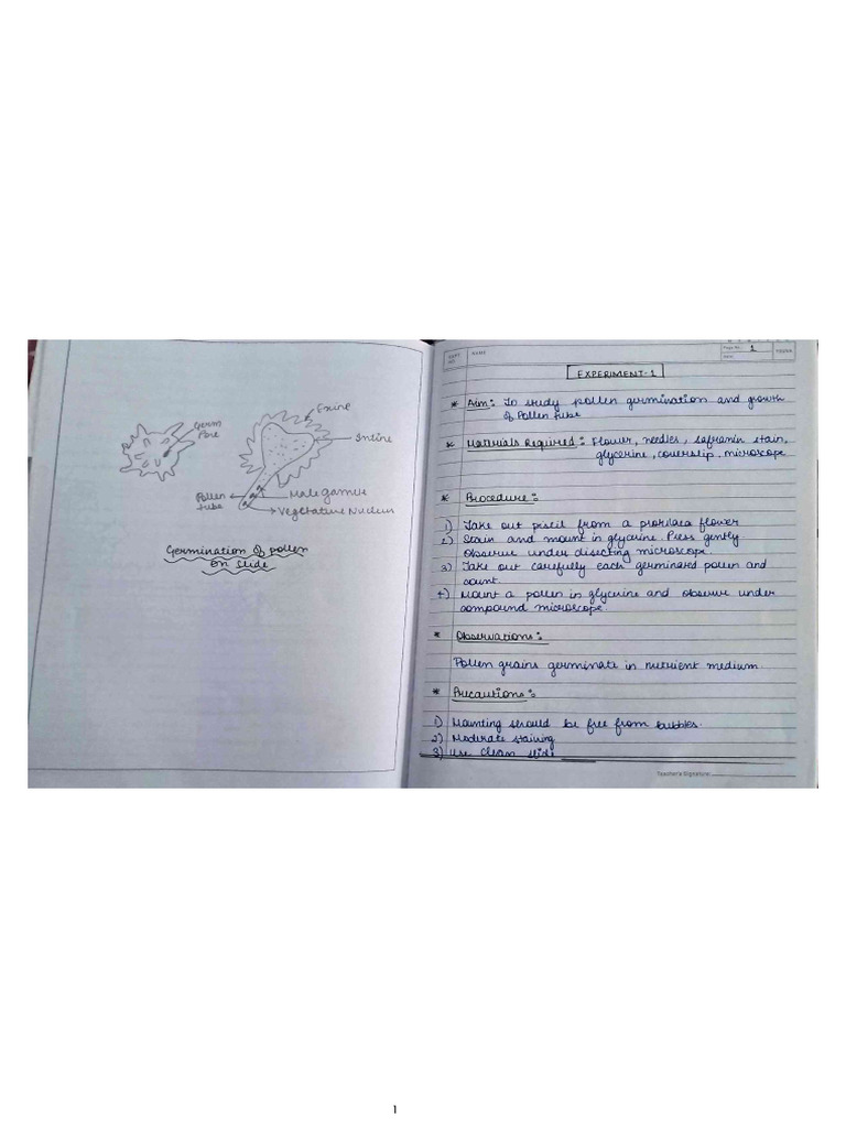 Biology Class 12 Practical File | PDF