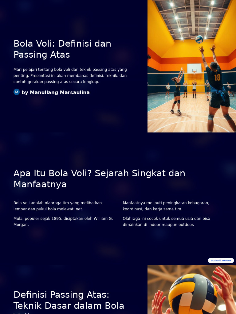 Teknik Passing Atas dalam Bola Voli | PDF