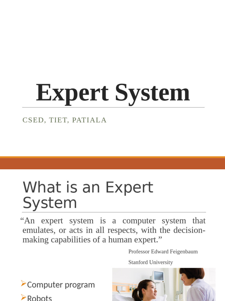 Expert System | PDF | Cognition | Cognitive Science