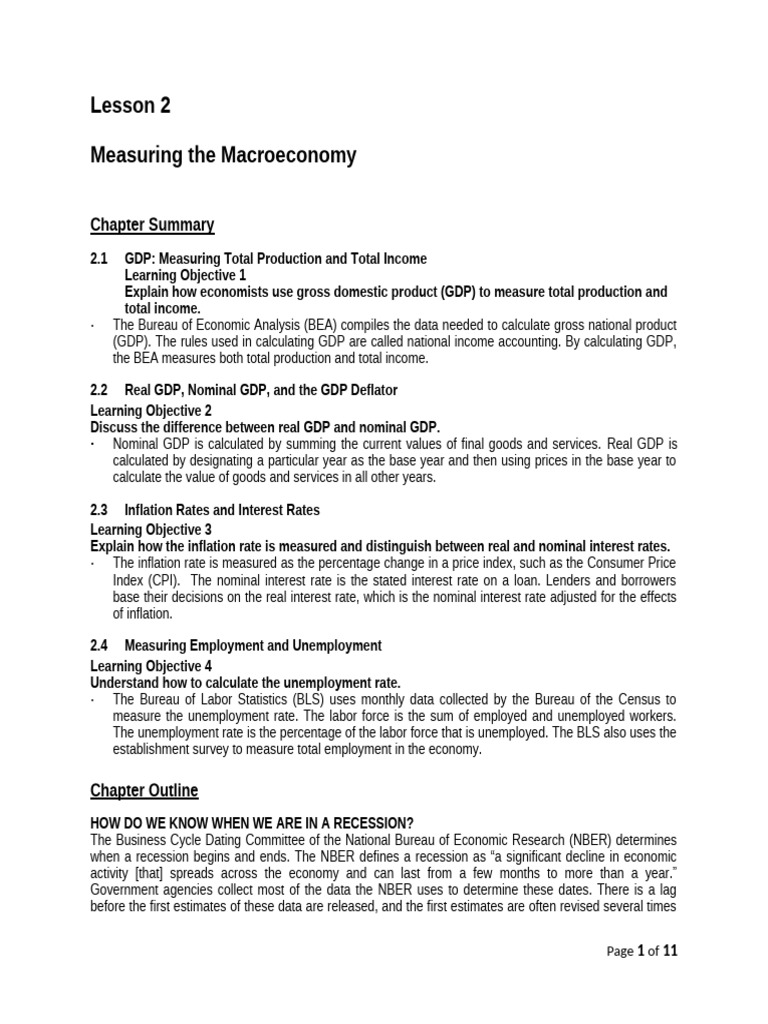 Understanding GDP and Economic Indicators | PDF | Cost Of Living ...