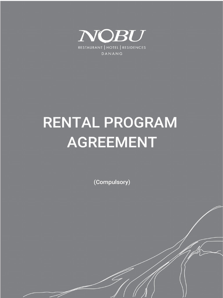 Nobu Danang-Rental Program Agreement (Compulsory RP) - en | PDF ...