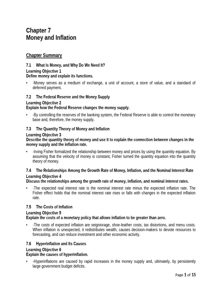 L6-Money and Inflation | PDF | Money Supply | Money