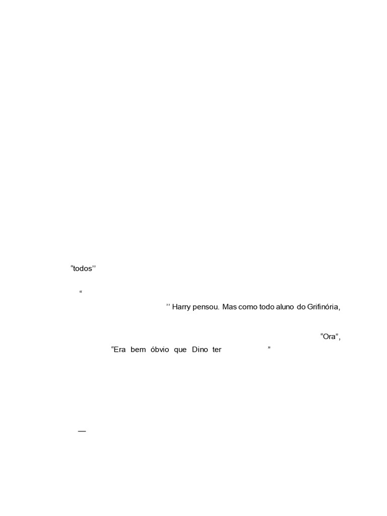 CAPÍTULO 1 - HARRY E DINO | PDF | Harry Potter