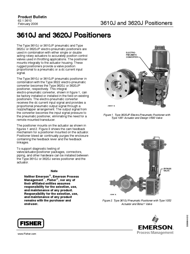 Posicionador Fisher | PDF | Valve | Mechanical Engineering