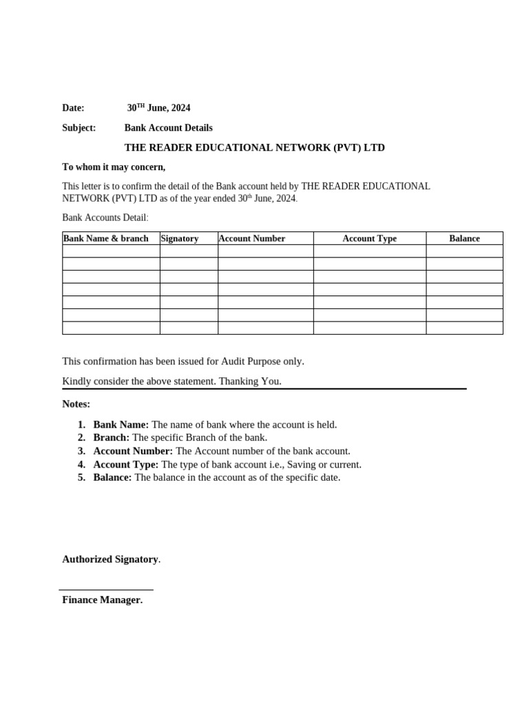 3 Bank Account Certificate | PDF