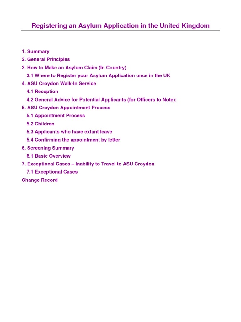 Asylum Process Guidance For HO Caseworker As On 12:02:2012 Part 1 of 3 ...