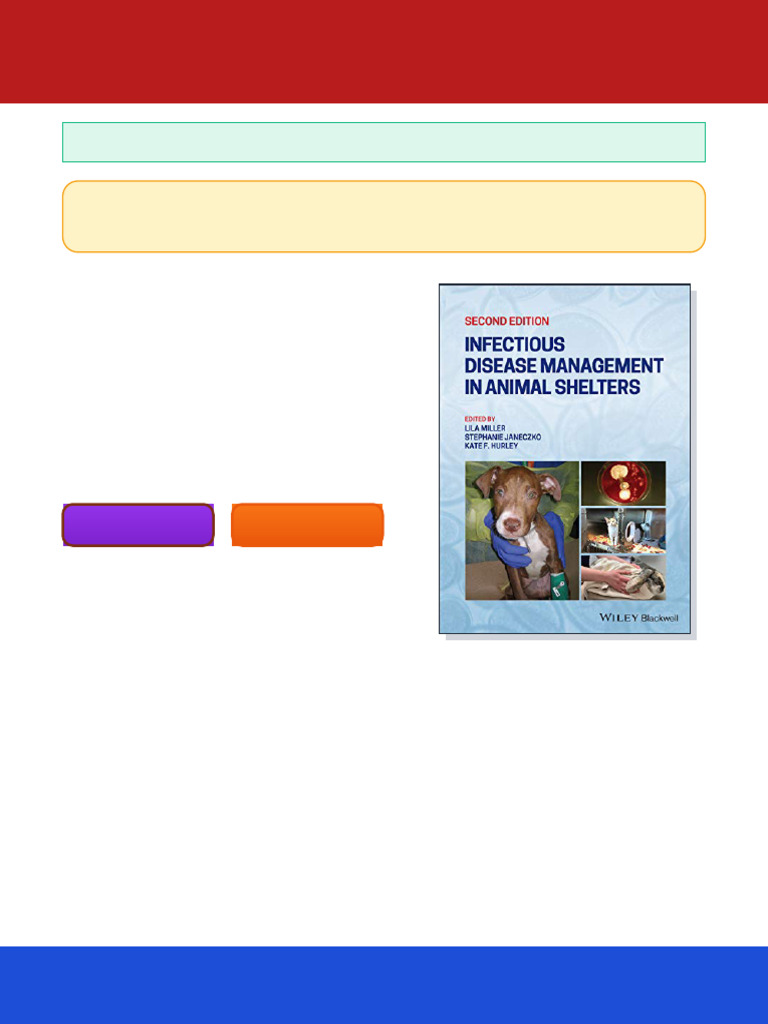 Infectious Disease Management in Animal Shelters 2nd Edition Lila ...