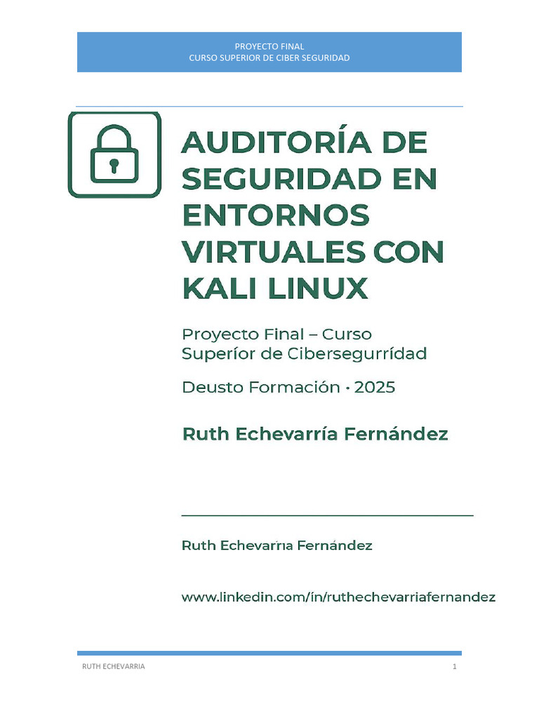 Auditor a de Seguridad en Entornos Virtuales Kali Linux 1761124705 ...