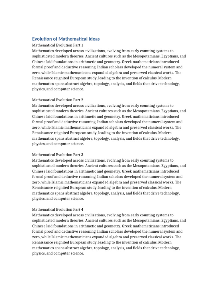 History of Math Version3 | PDF | Mathematics | Algebra