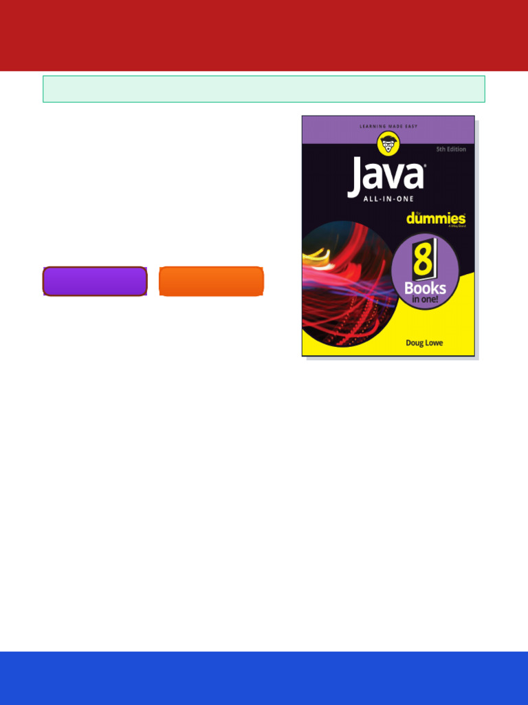 Java All in One For Dummies Fifth Edition Doug Lowe ebook early preview ...
