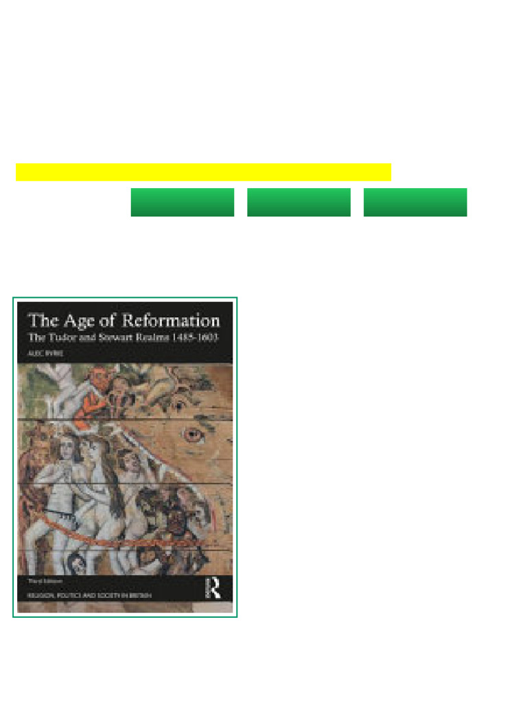 (Ebook) The Age of Reformation: The Tudor and Stewart Realms 1485-1603 ...