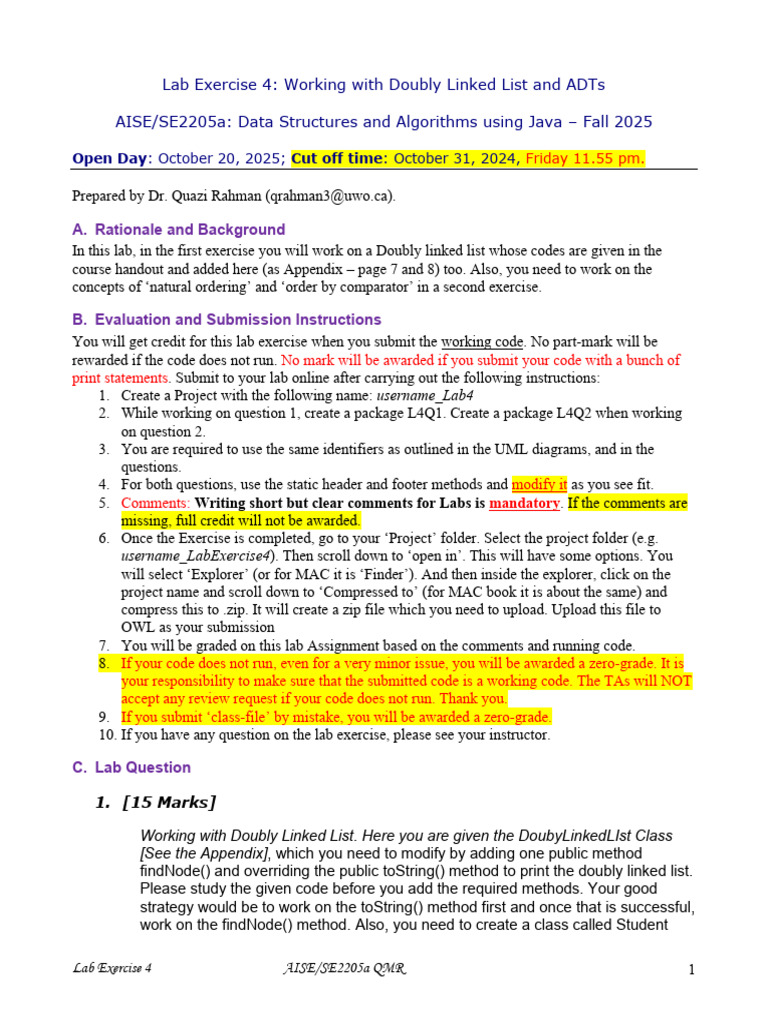 Lab Exercise 4 | PDF | Method (Computer Programming) | Constructor (Object Oriented Programming)