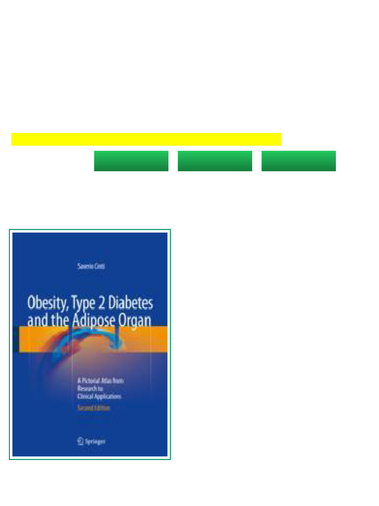 (Ebook) Obesity, Type 2 Diabetes and the Adipose Organ: A Pictorial ...