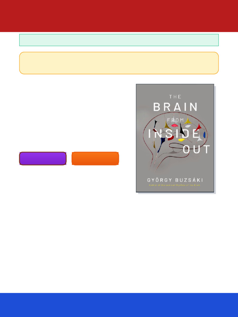The Brain From Inside Out Gyorgy Buzsaki Ebook PDF Included Edition ...